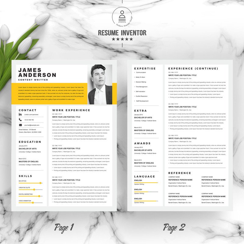 James Anderson / CV Template #198801 - TemplateMonster