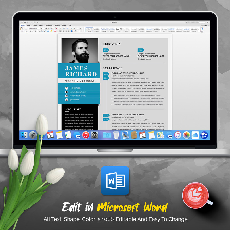 James Richard / CV Template #193242 - TemplateMonster