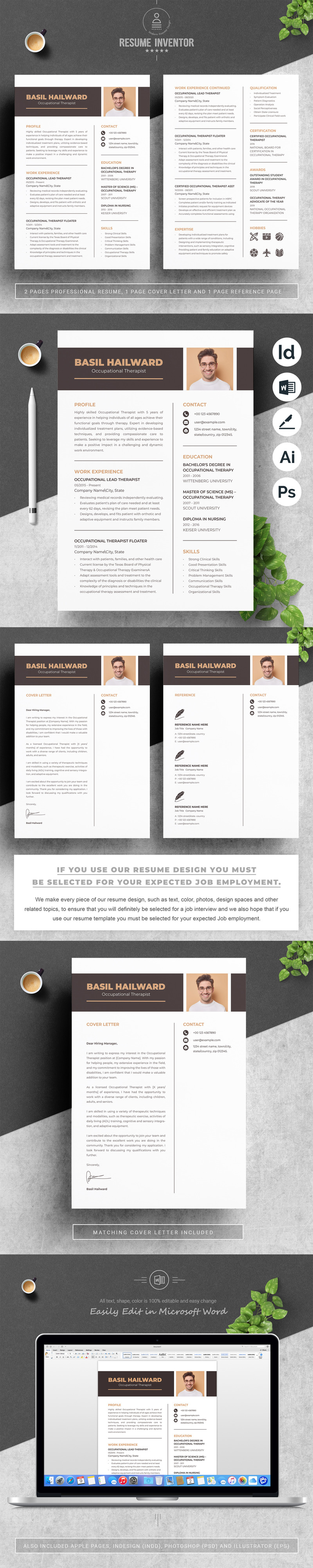 Minimal Resume Template Layout #439647 - TemplateMonster
