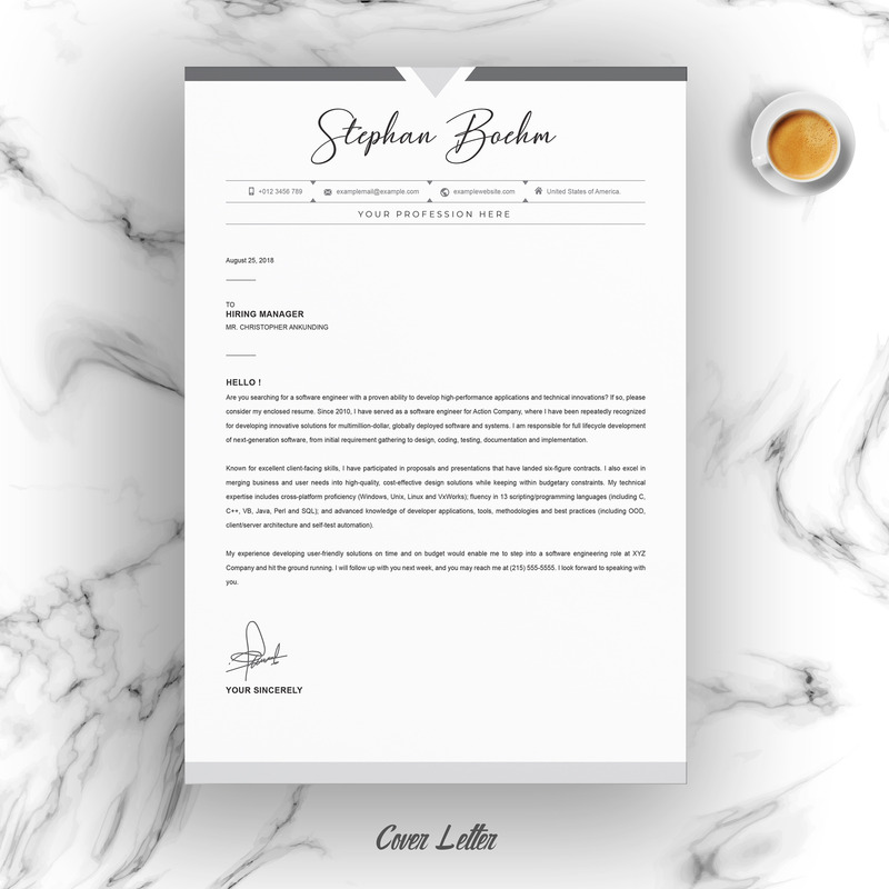 Stephan / CV Template Printable Resume Templates