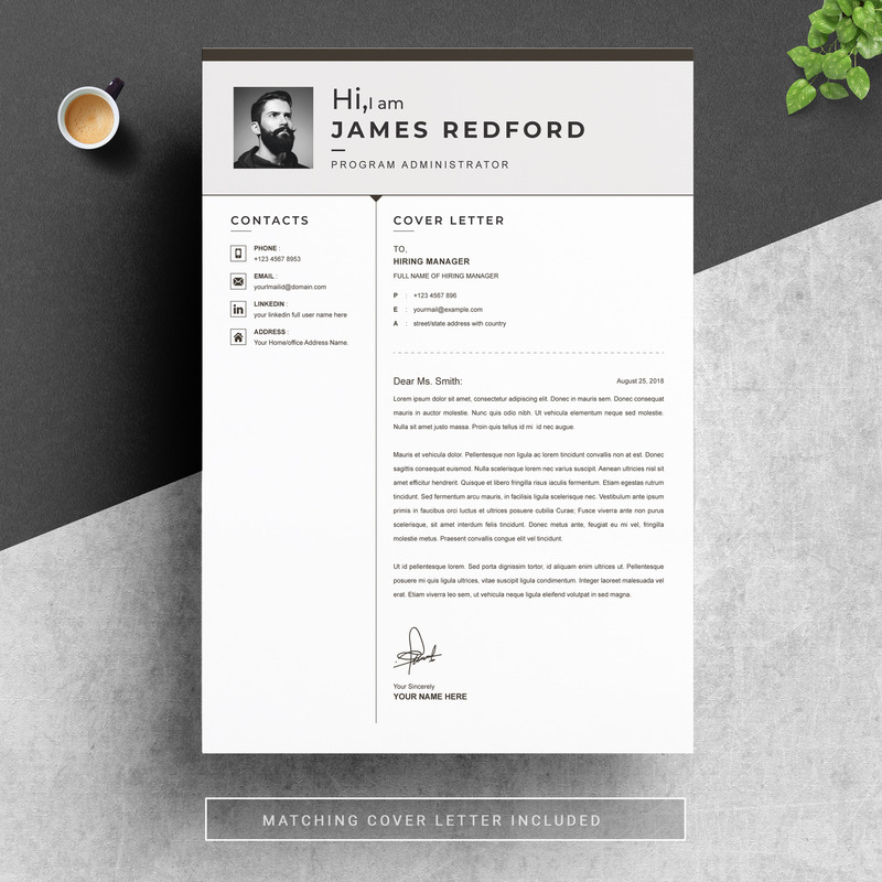 James / Clean & Modern Resume Template - TemplateMonster
