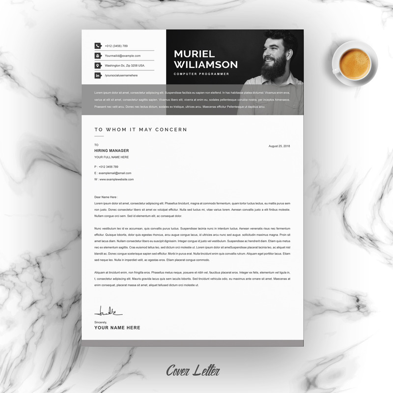 Muriel / Professional CV Template #218827 - TemplateMonster