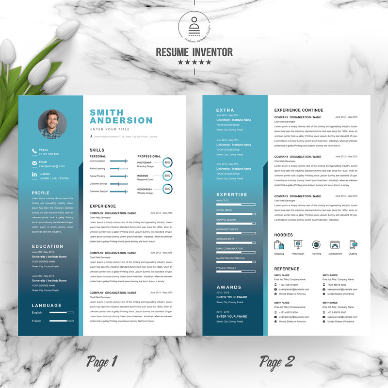 Smith / Resume CV Template #227293 - TemplateMonster