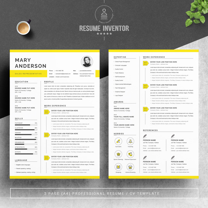 Mary Anderson / Modern Resume Template - TemplateMonster