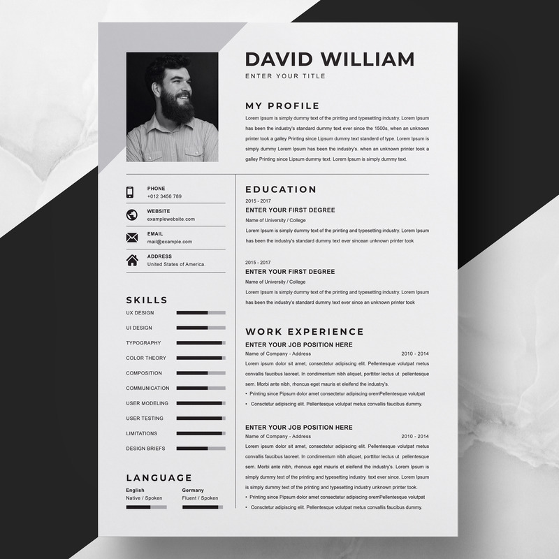 David William / Resume Template #232009 - TemplateMonster