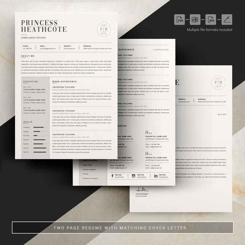 PRINCESS / CV Template #173686 - TemplateMonster