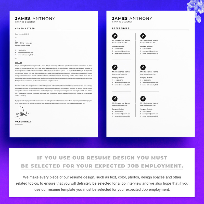 James Anthoni Printable Resume Templates - TemplateMonster