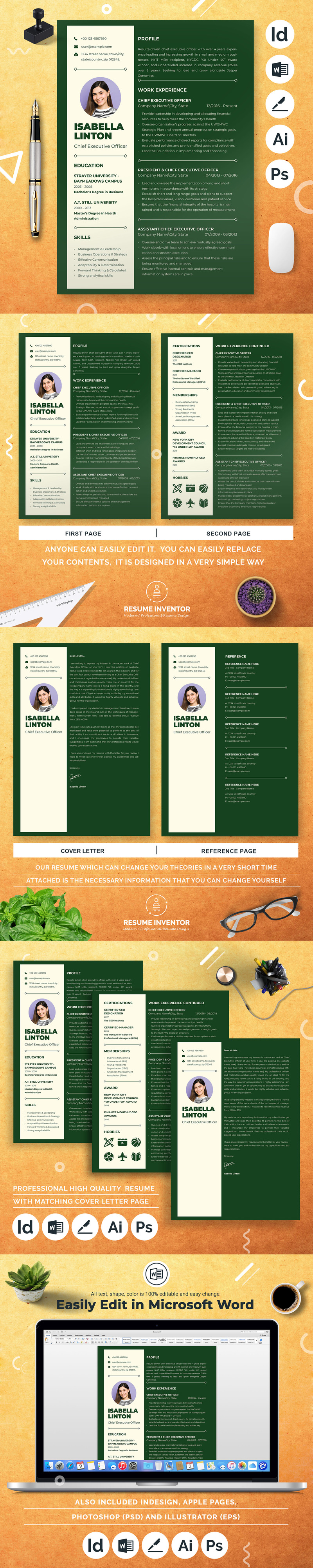Executive Resume Template Design #436639 - TemplateMonster