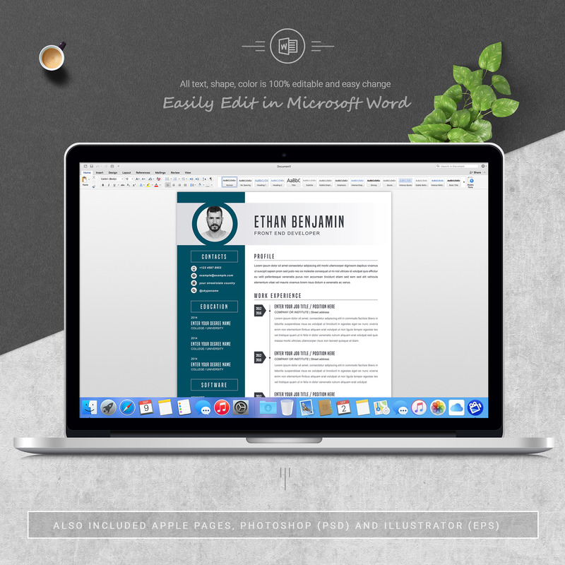 Ethan Benjamin / CV Template #192824 - TemplateMonster