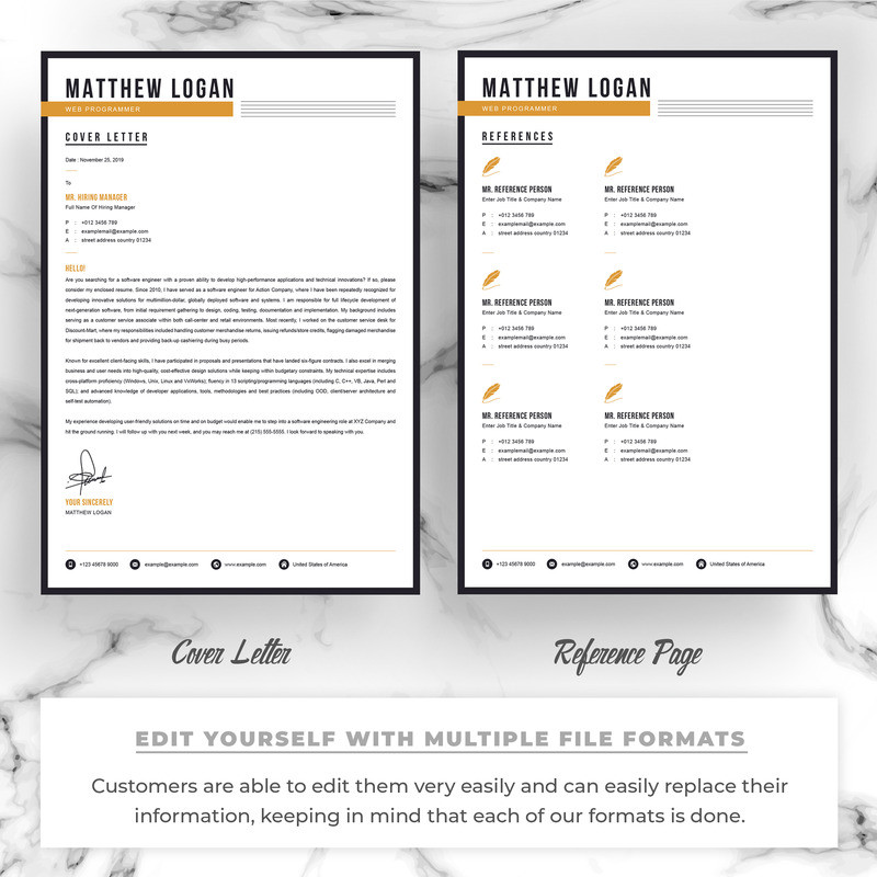 Matthew / Resume & CV Template #192822 - TemplateMonster