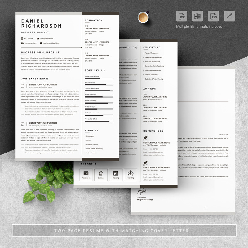 Daniel / Professional Resume Template - TemplateMonster