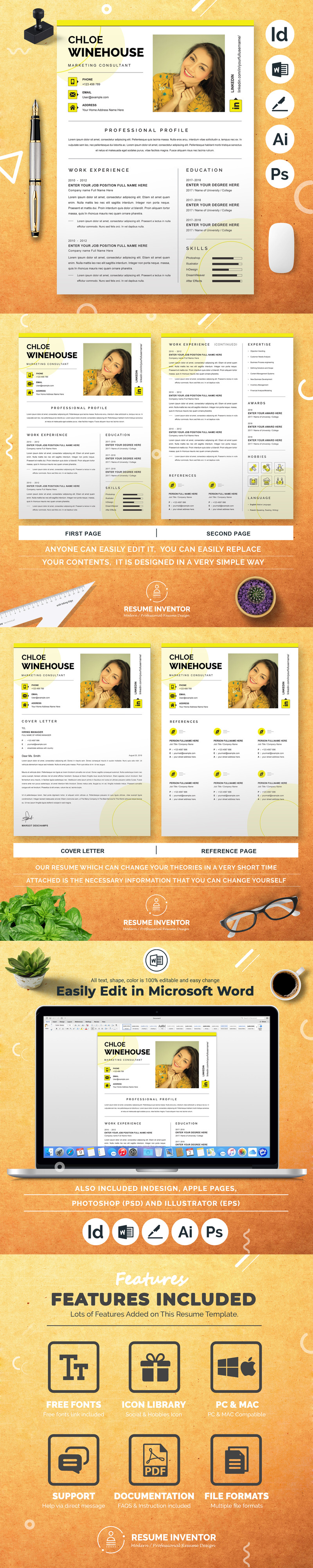 Professional Resume / CV Templates, Creative Design