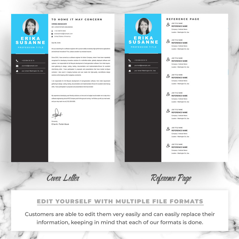 Susanne / Resume Template #198808 - TemplateMonster