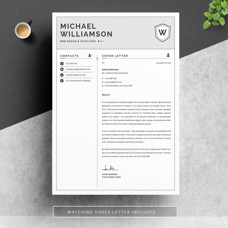 Michael / Resume Template #218151 - TemplateMonster