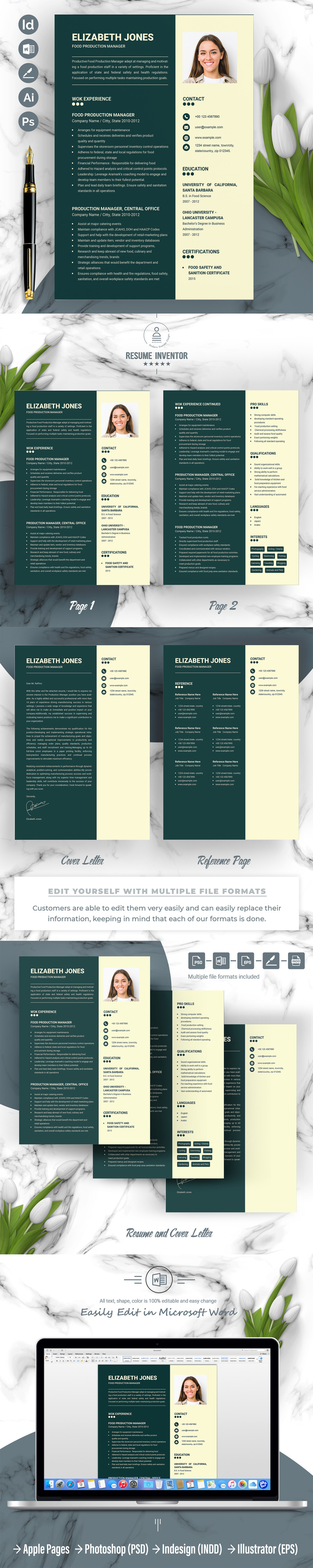 Minimalist Resume Layout Template #437647 - TemplateMonster