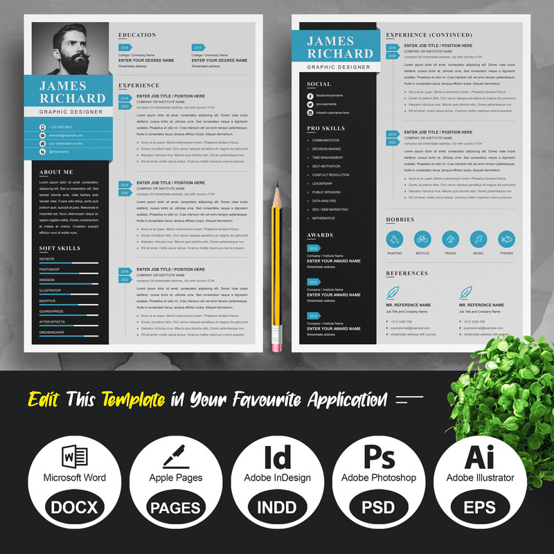 James Richard / CV Template #193242 - TemplateMonster