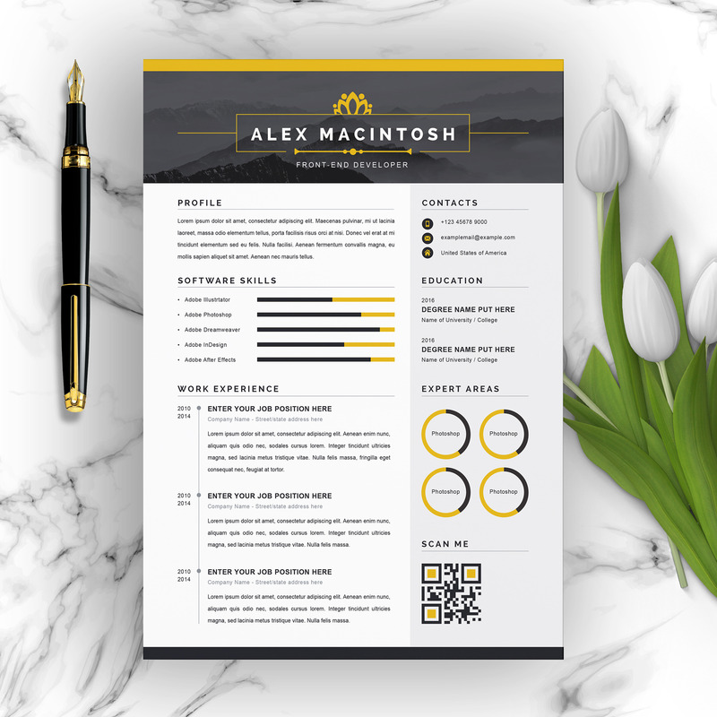 Alex / CV Template Printable Resume Templates