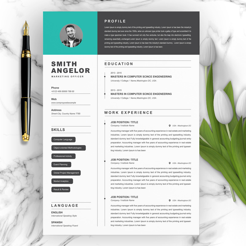 Smith / Professional Resume Template - TemplateMonster