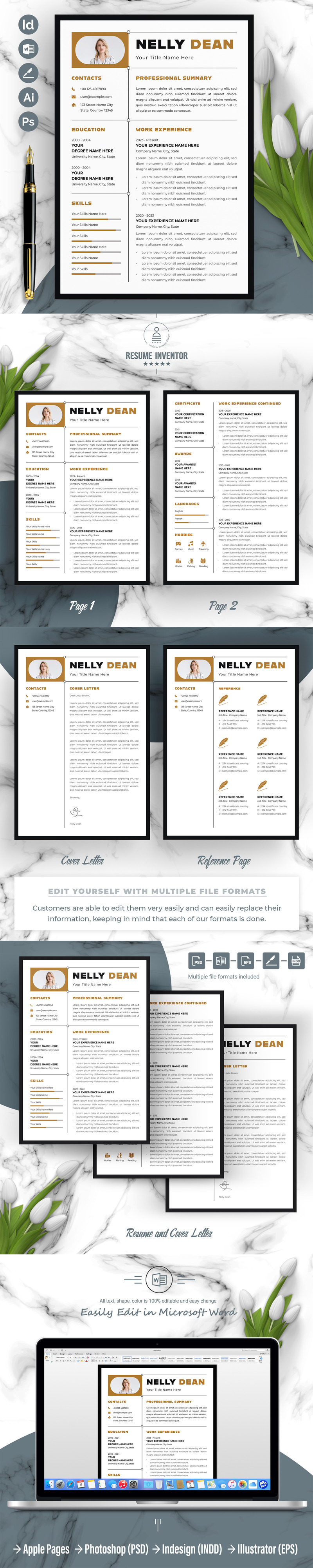 Business Executive Resume Design Template - TemplateMonster