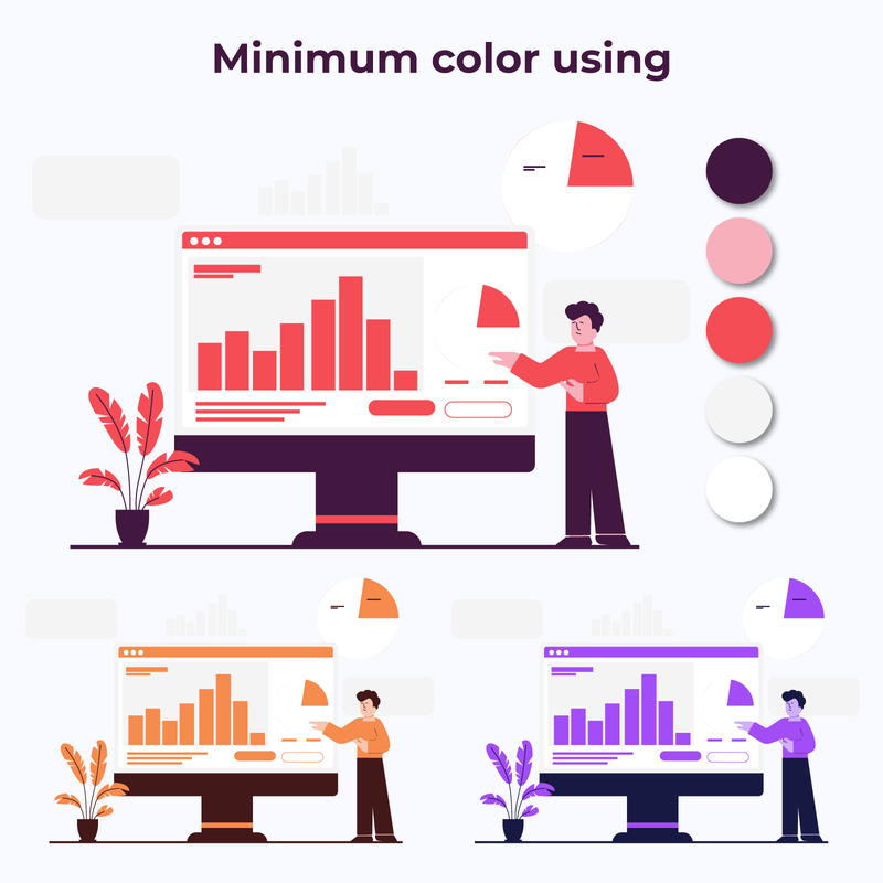 Desktop Analytics – Modern Data Visualization Concept Design