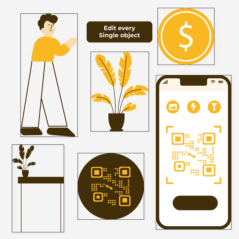 Scan QR & Earn Rewards – Modern Digital Concept Illustration