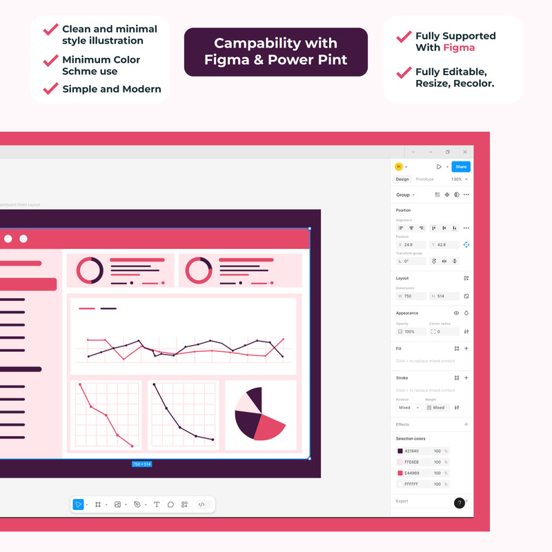Responsive Admin Statistics Wireframe Web Dashboard