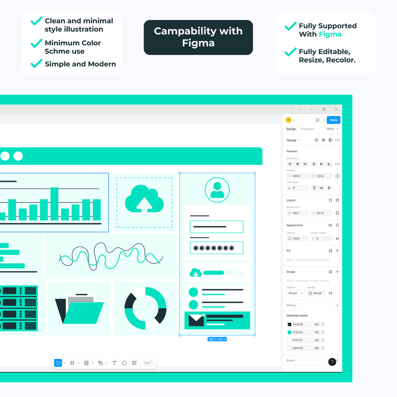 Minimalist Server Dashboard Wireframe – Web UI Concept