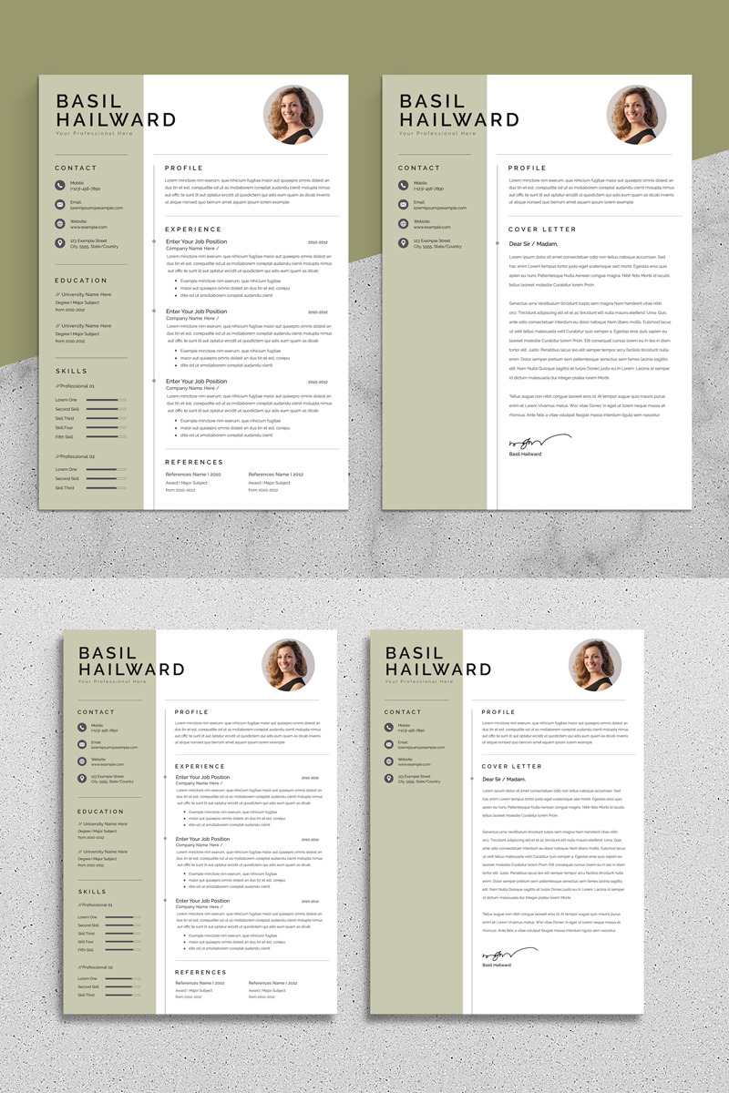 Resume Template with Modren Design #295022 - TemplateMonster