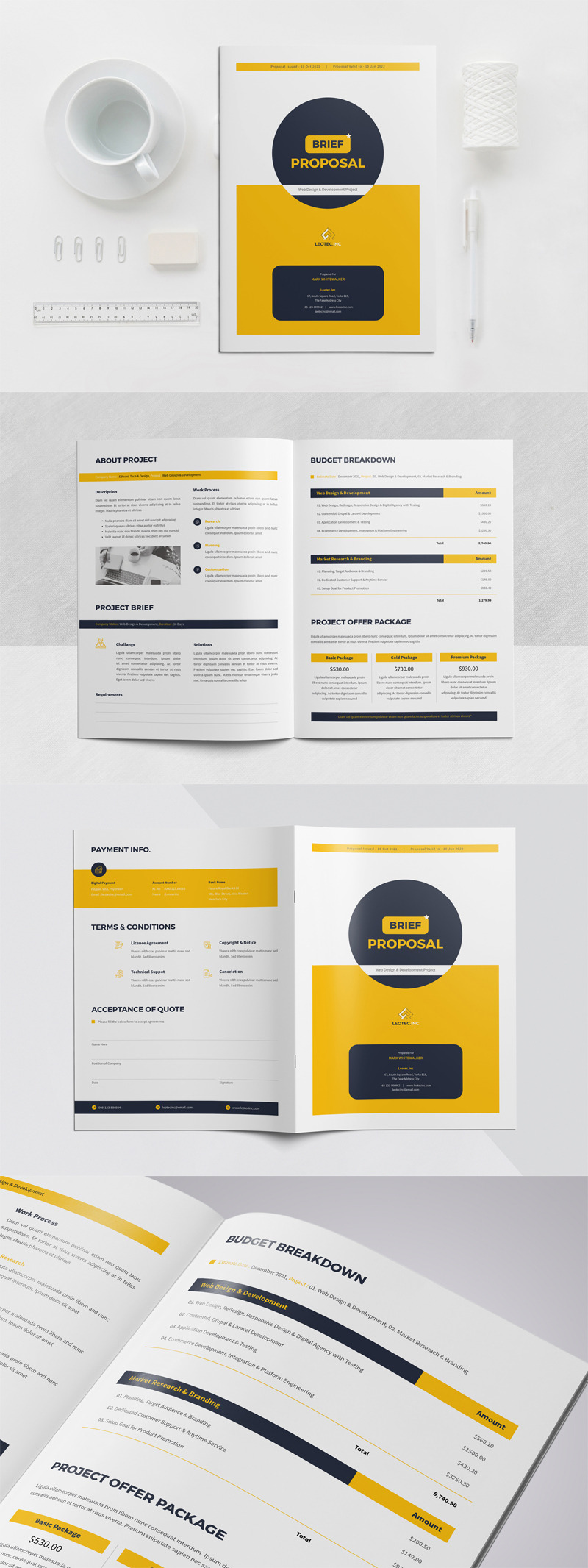 Project Brief Proposal Template #369049 - TemplateMonster