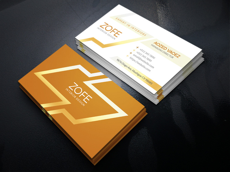 Interior Business Card Template #336165 - TemplateMonster