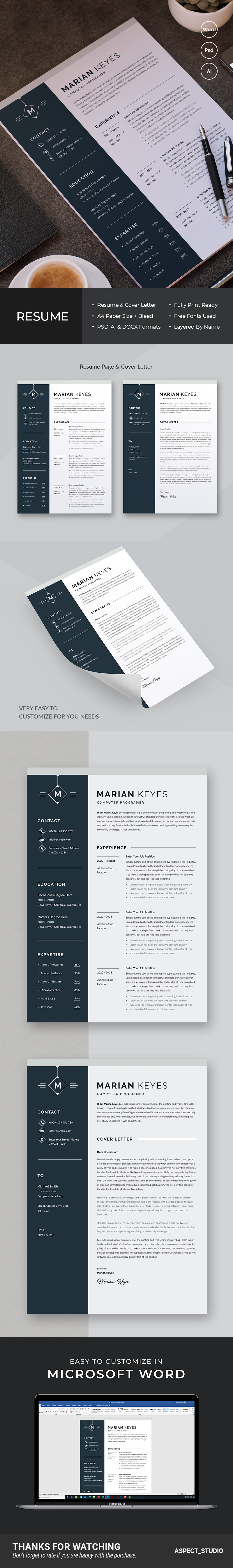 Marian Keyes Printable Resume Templates - TemplateMonster