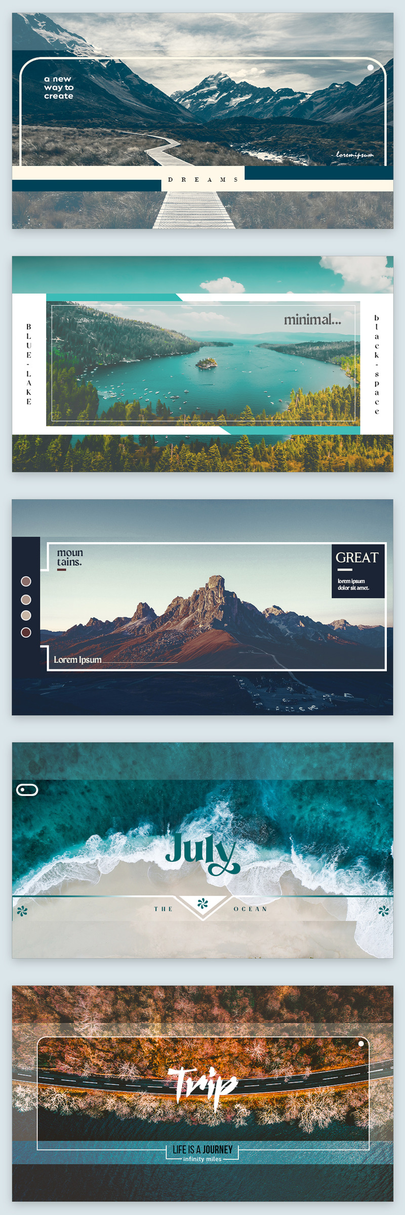 Free Minimal Facebook Covers Social Media in Six Variant