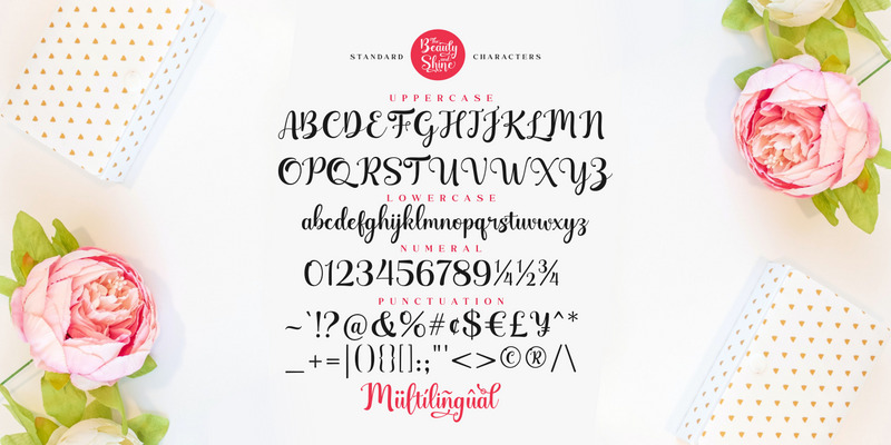 Belleza y brillo / Pretty Script #276784 - TemplateMonster