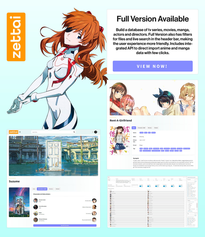 ZETTAI - Free Anime WordPress Theme #216989 - TemplateMonster