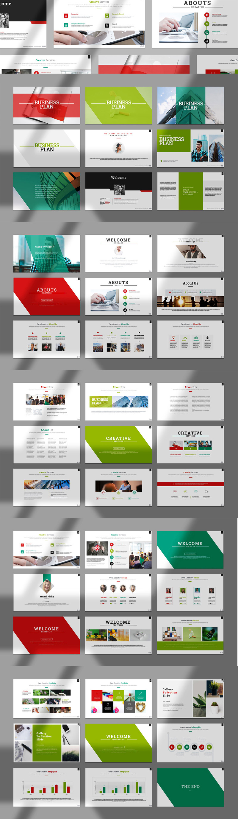 Business Plan PowerPoint Presentation Template in multiple color