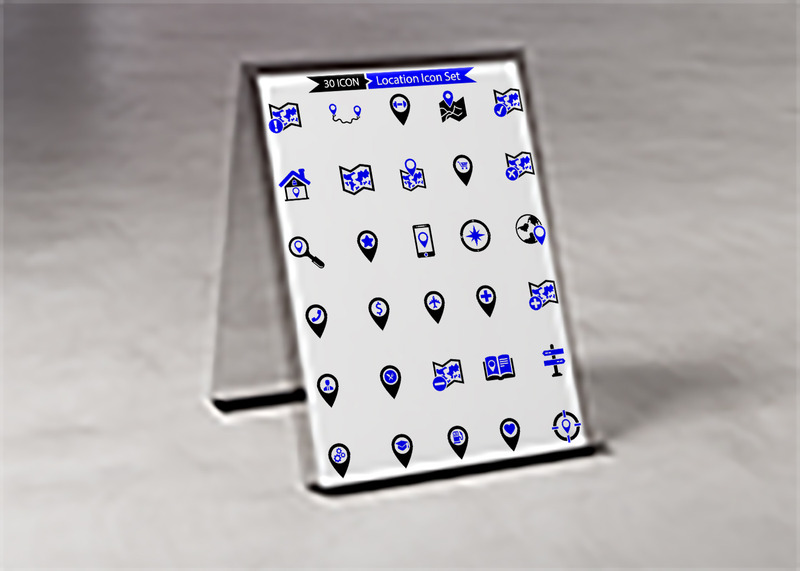60 Premium Location Icon Set #319941 - TemplateMonster