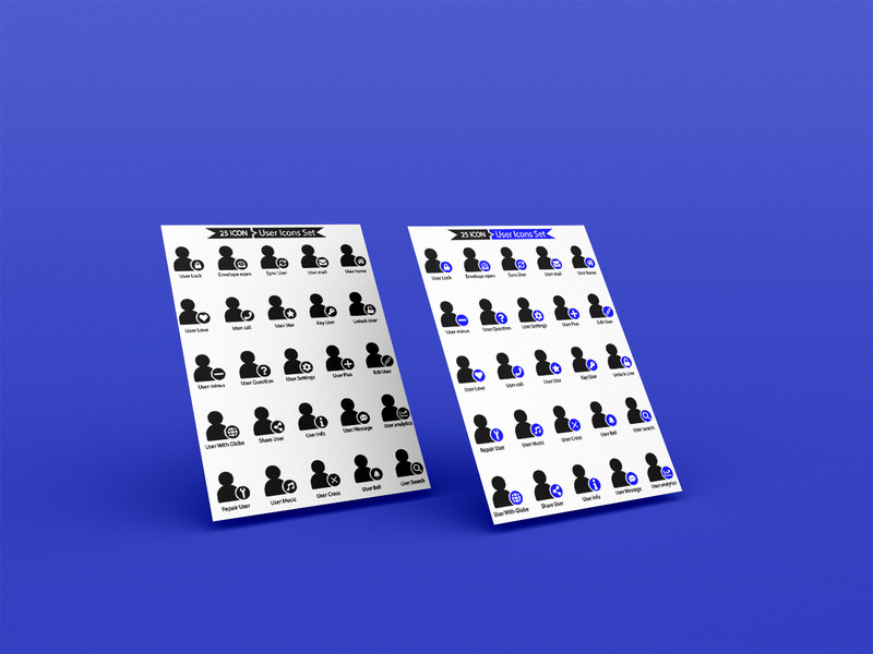 50 Premium User Icons Set #194487 - TemplateMonster