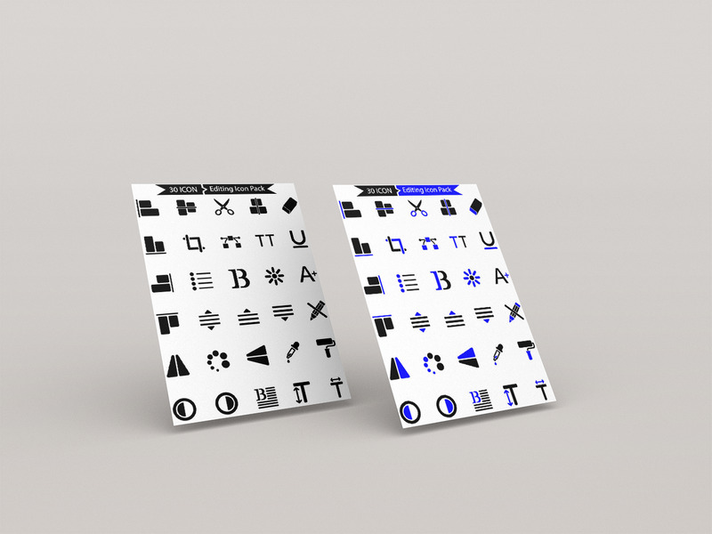60 Premium Editing Icon Pack #269570 - TemplateMonster