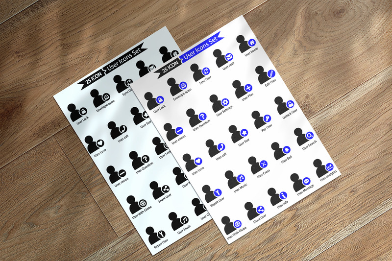 50 Premium User Icons Set #194487 - TemplateMonster