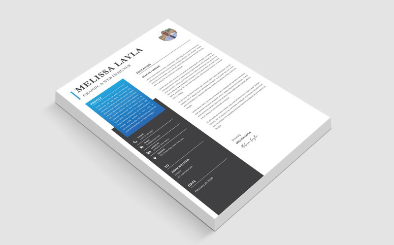 Melissa Layla Resume Design Template - TemplateMonster