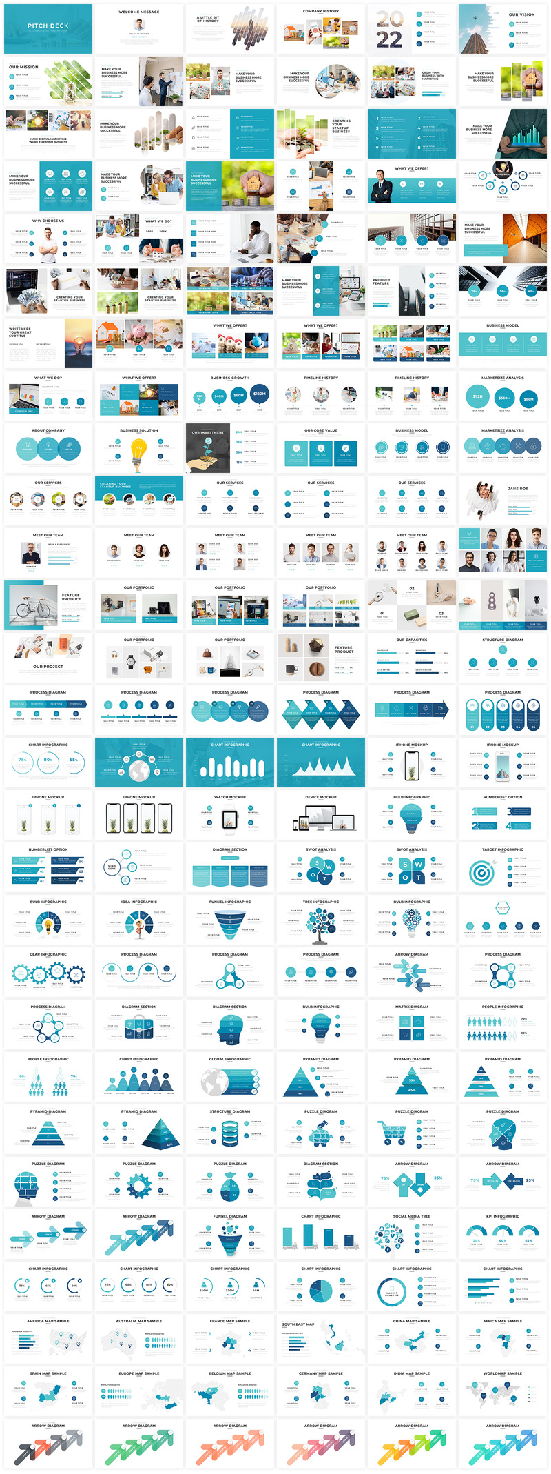 Pitch Deck Clean Business Powerpoint Templatemonster