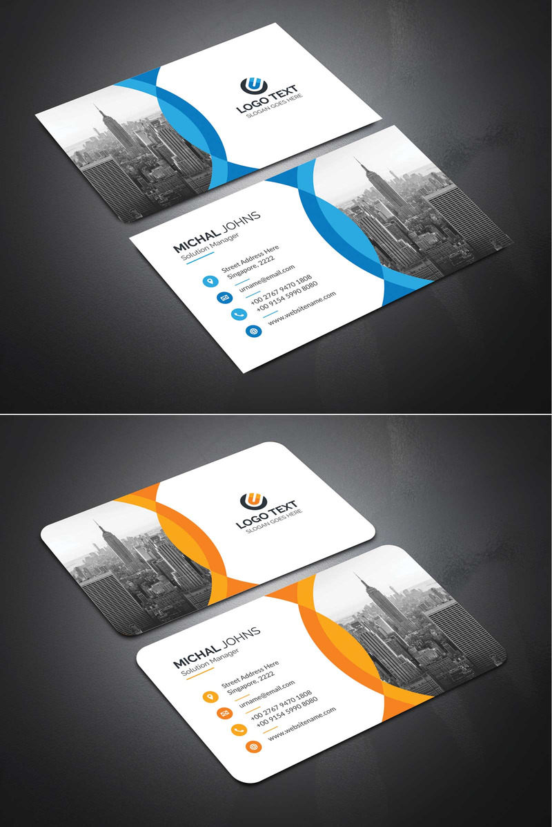 Creative Business Card, Logo Text #197619 - TemplateMonster