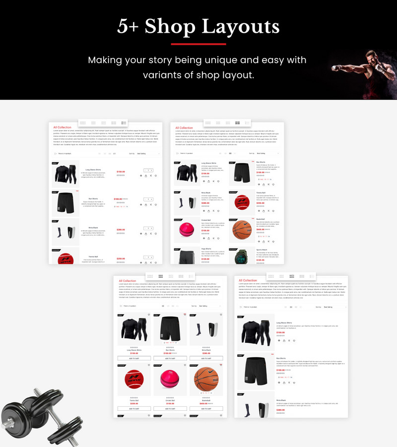 Sportista - Mega Sports Shopify 2.0 Theme - TemplateMonster