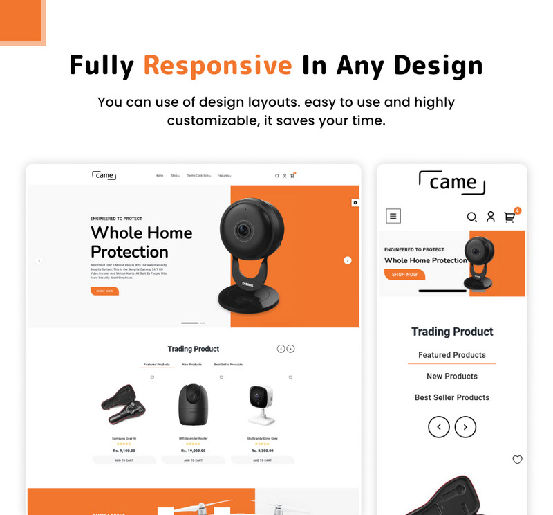 Came - Mega Camera Shopify 2.0 Super Store - TemplateMonster
