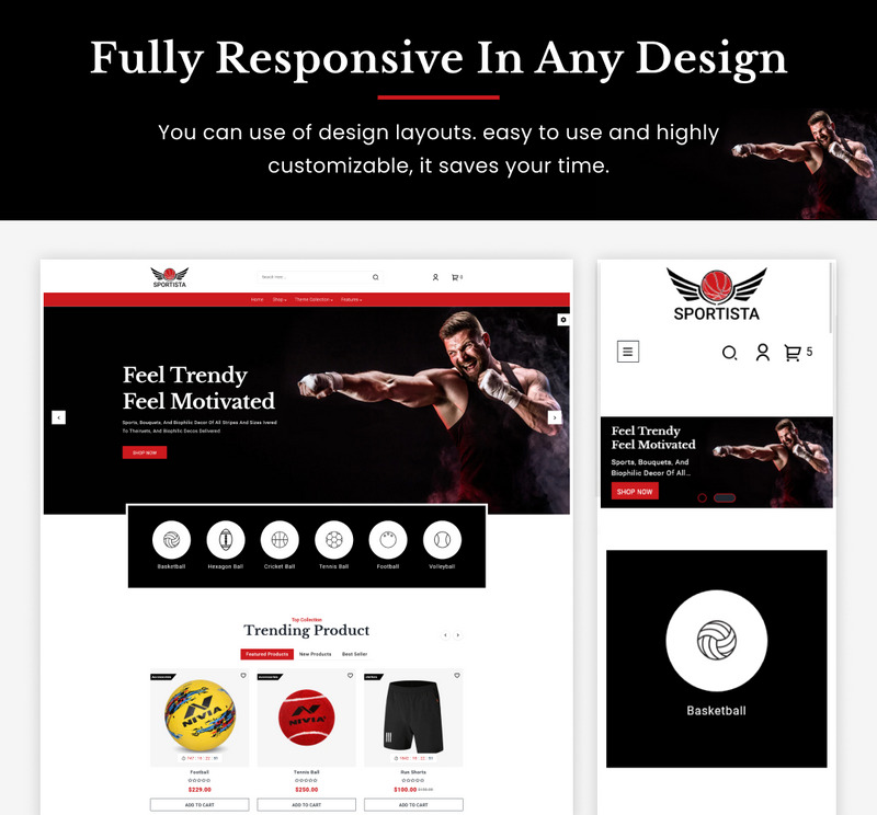 Sportista - Mega Sports Shopify 2.0 Theme - TemplateMonster