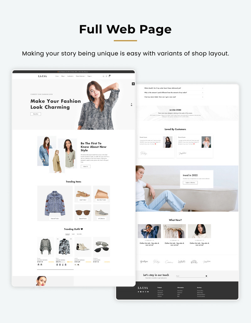 LAUSA - Fashion and Jewellery Store | Minimal & Clean Shopify Theme ...
