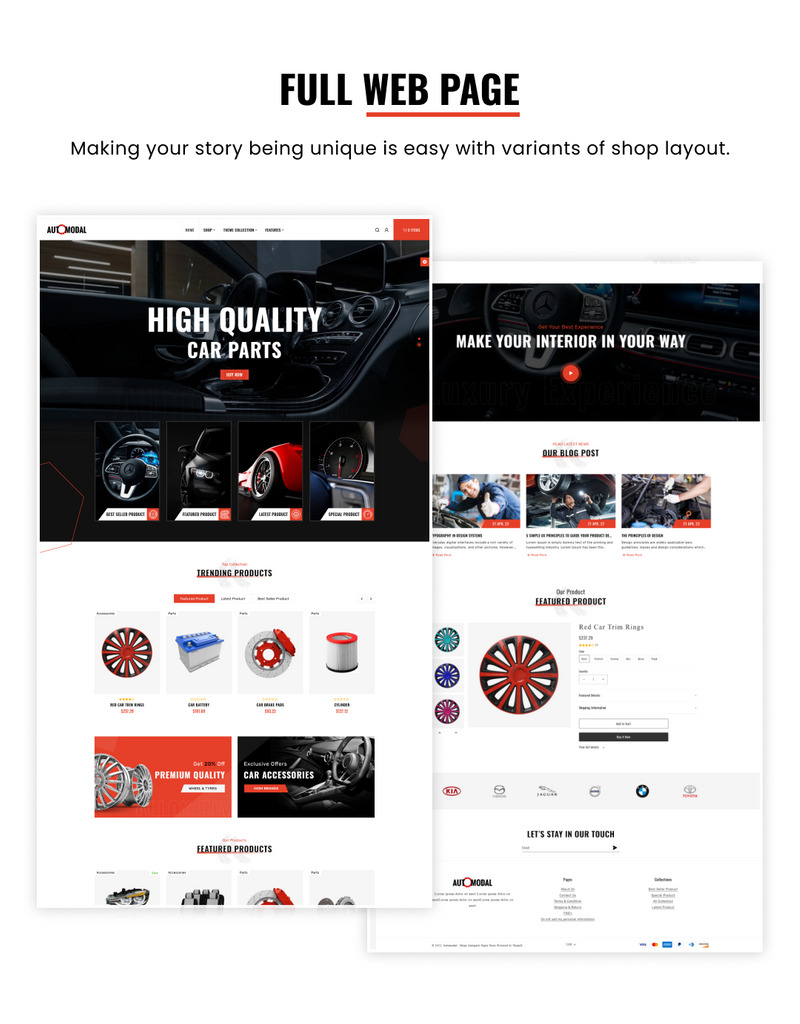 Automodal - Car Autoparts Super Store Shopify Theme