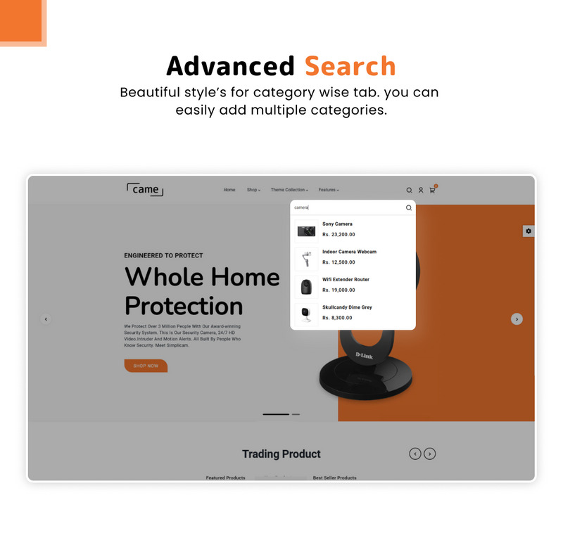 Came - Mega Camera Shopify 2.0 Super Store - TemplateMonster