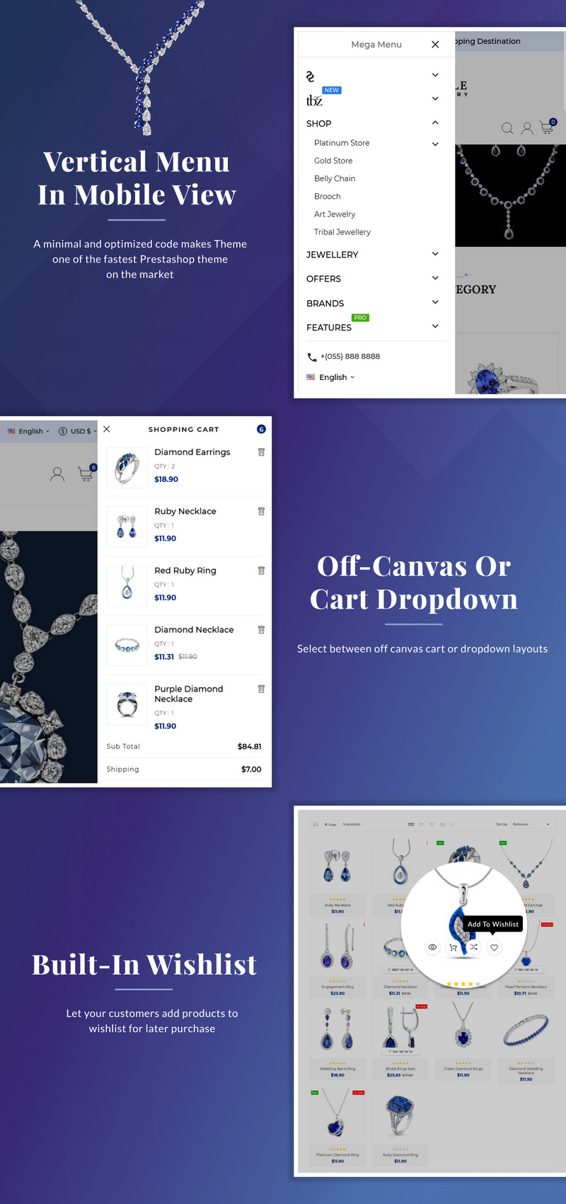 Sparkle Mega Diamond Jewelry PrestaShop Responsive Template ...