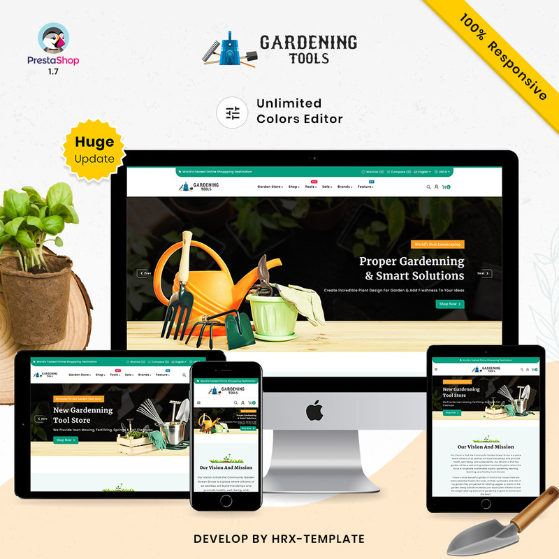 Garding Tools - Garden Hands Tools Set Pretashop Responsive Theme Store